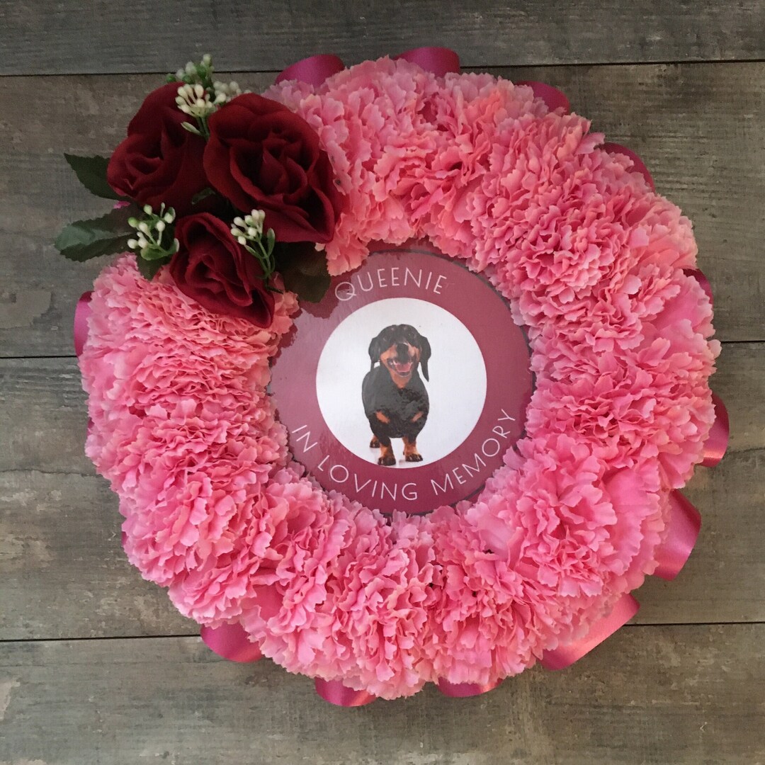 Photo Artificial Silk Funeral Flowers Add Picture Memorial - Etsy
