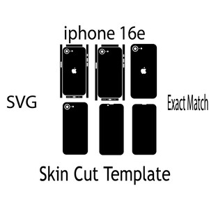 SVG Apple iPhone All Bundle (including iPhone 16 Series) Skin Template ...