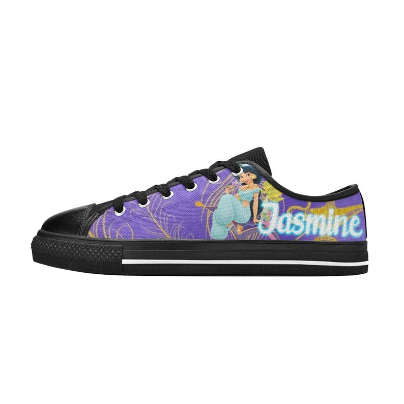 Princess Jasmine Aladdin Custom Lowtop Shoes Unisex for Adult and Kids ...