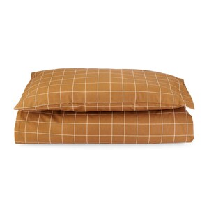 James Children's Bedding Set Brown Checked Organic - Etsy