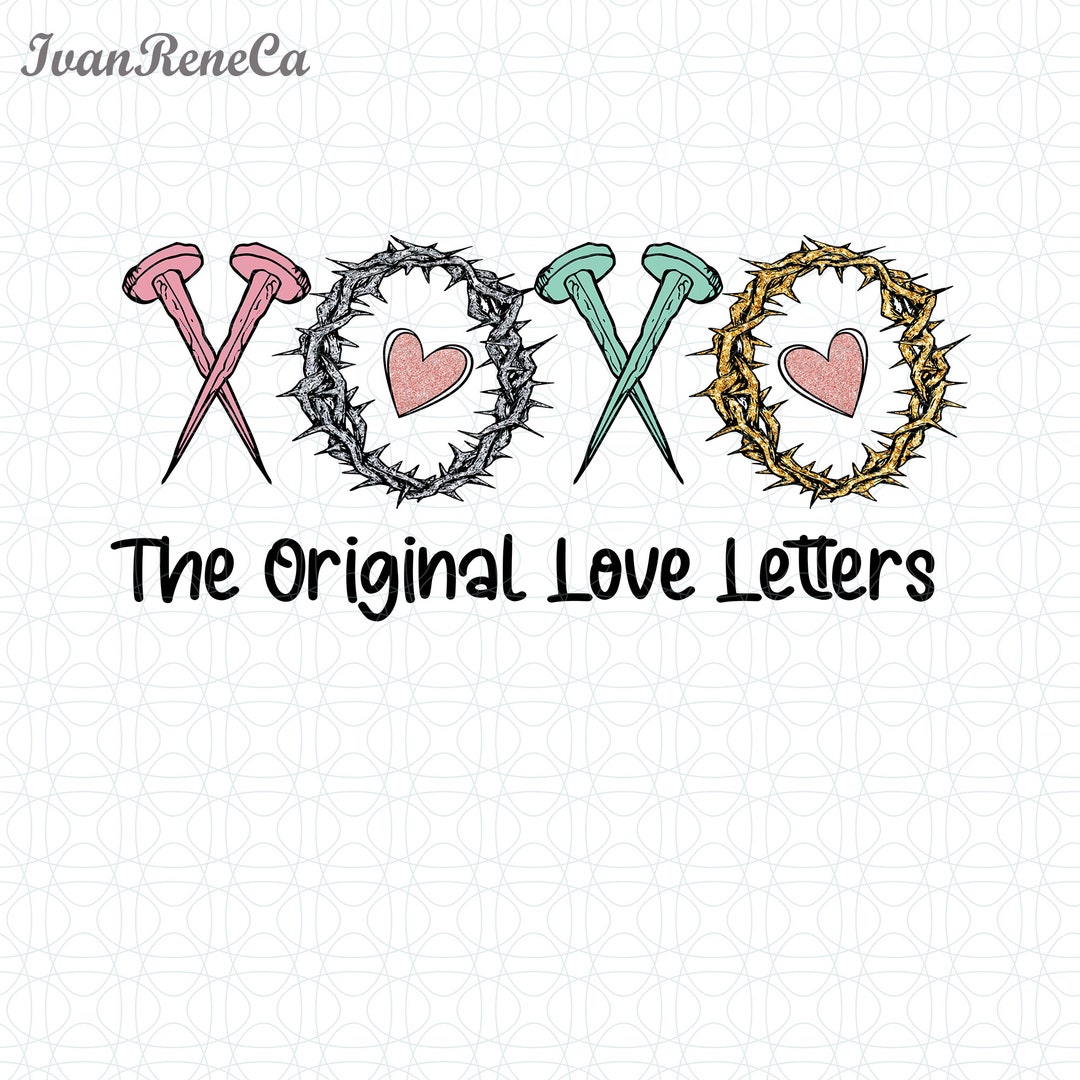 The Original Love Letters Glitter Png, Xoxo Png, Xoxo Valentine Png ...