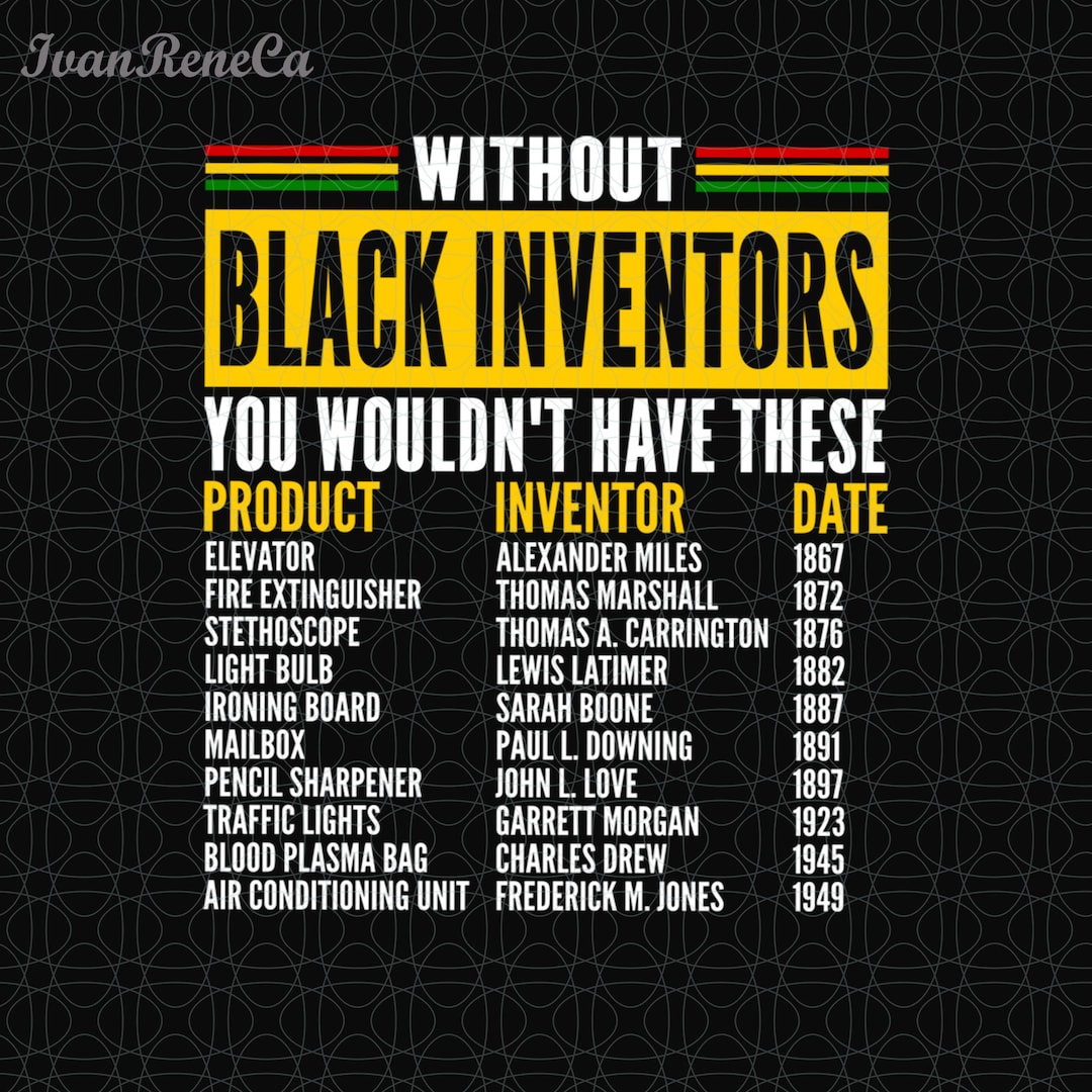 History of Forgotten Black Inventors Png, Black History Month Png ...
