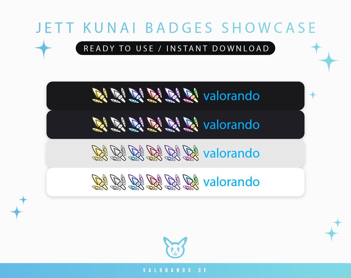 XXL STREAM PACKAGE Jett Valorant Emotes, Panels and Sub-/bit-badges ...