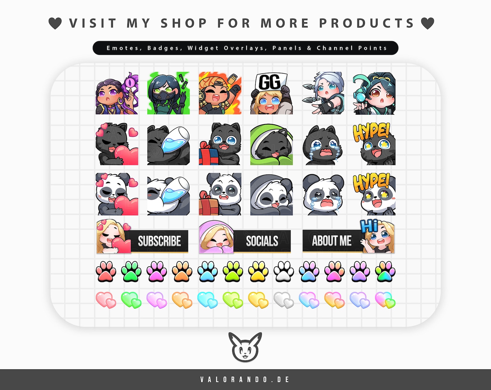 VALORANT DEADLOCK EMOTES (6) | Twitch | Discord | Youtube | Streaming ...