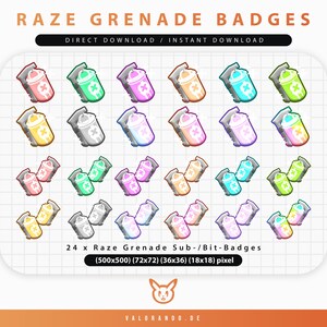 XXL STREAM PACKAGE Raze Valorant Emotes, Panels and Sub-/bit-badges ...