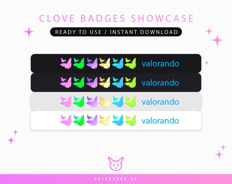 XXL STREAM PACKAGE Clove Valorant Emotes, Panels and Sub-/bit-badges ...