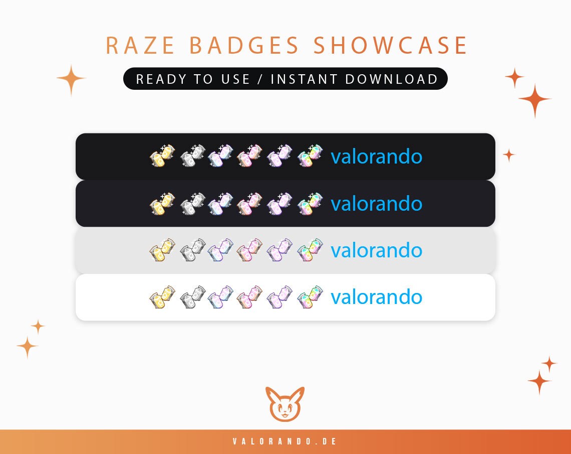 RAZE BADGES GRENADES (24) Twitch Sub Badges | Discord | Youtube | Valo ...