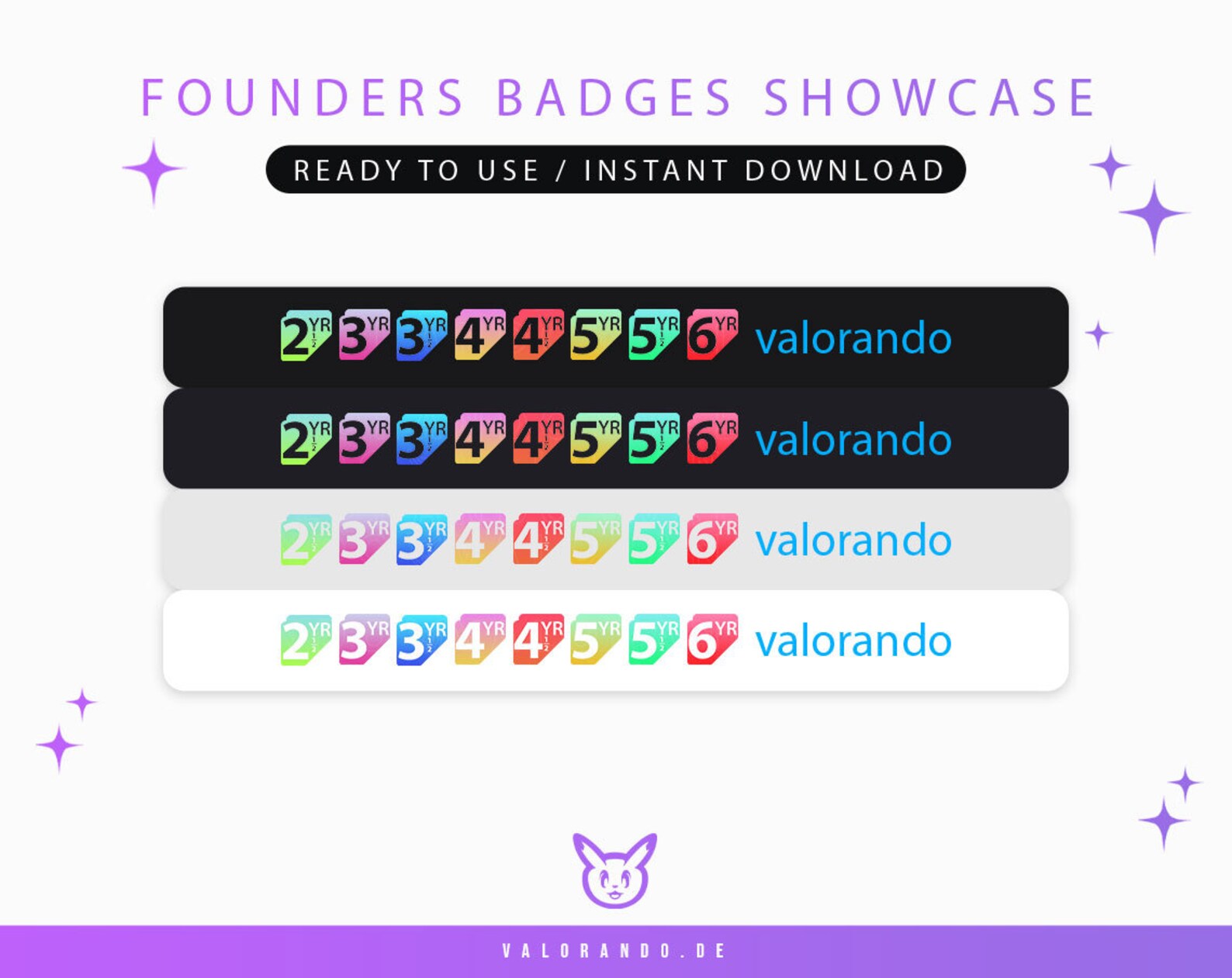 Founders Sub Badges Twitch (16) + Transparent Version | Cheer/sub ...