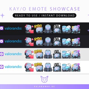 VALORANT KAY/O EMOTES (6) | Twitch | Discord | Youtube | Streaming ...