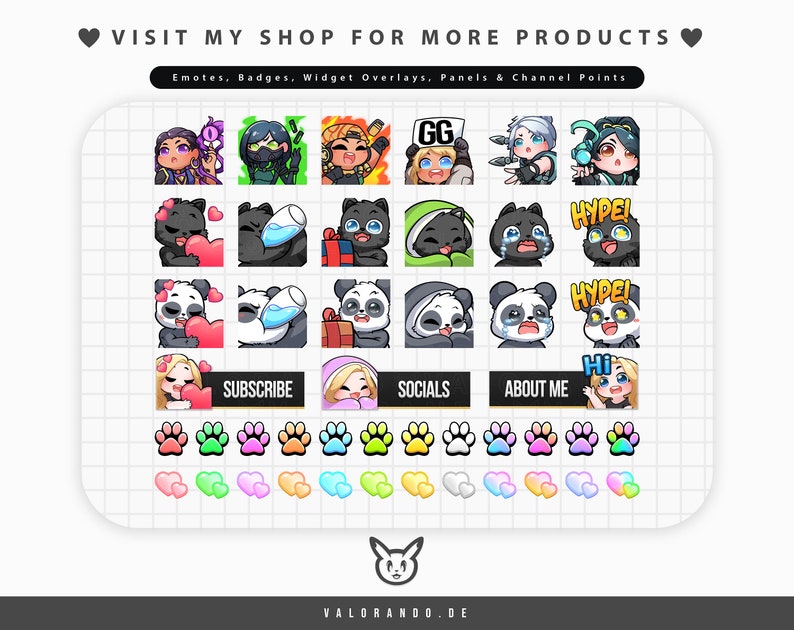 BOY TWITCH PANELS (6) | Twitch | Discord | Youtube | Streaming | Cute ...