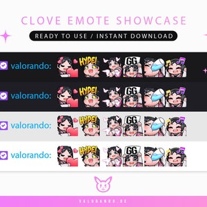 VALORANT CLOVE EMOTES (6) | Twitch | Discord | Youtube | Streaming ...
