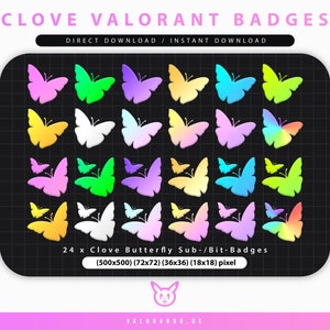 XXL STREAM PACKAGE Clove Valorant Emotes, Panels and Sub-/bit-badges ...
