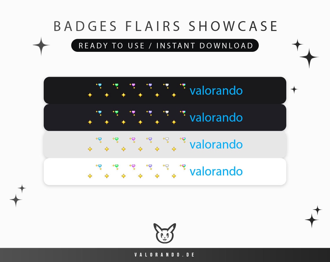 TWITCH BADGES FLAIR (12) | Twitch Flairs for Badges | Flair Badges ...