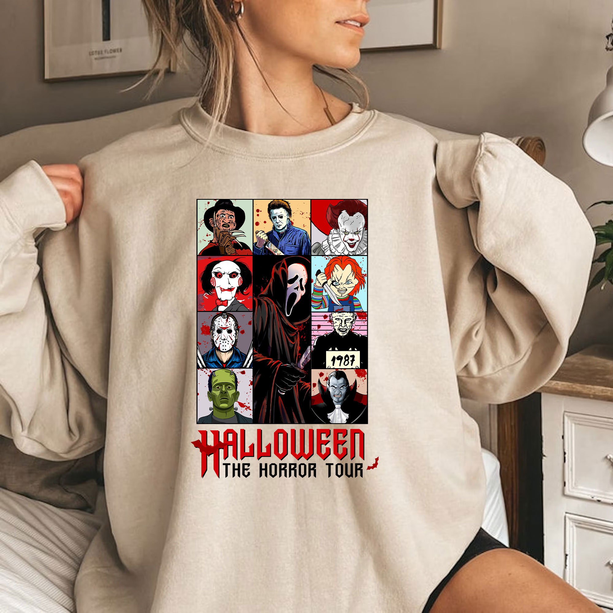 Vintage Halloween Characters The Horror Tour Png Two-sided, Studios ...