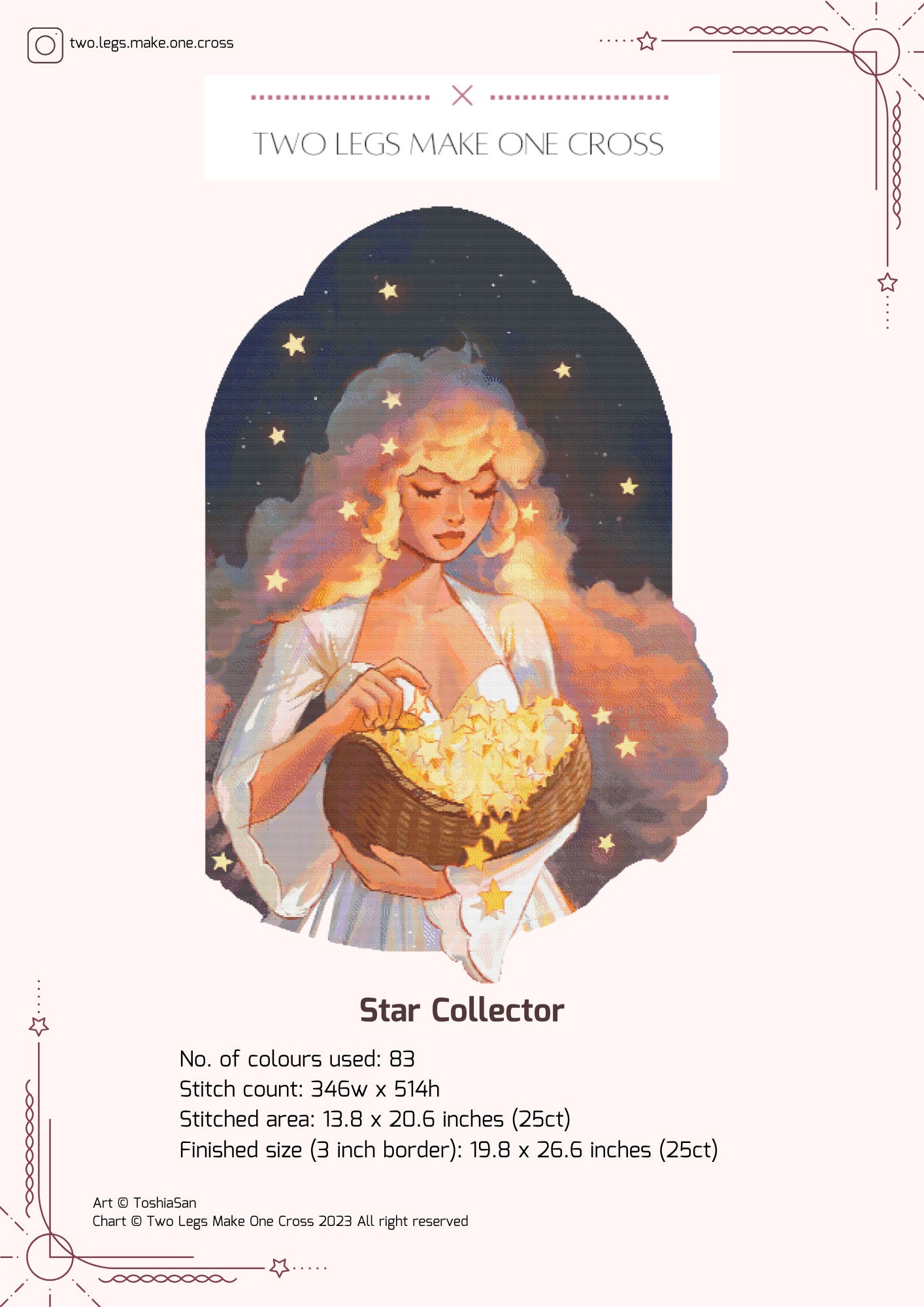 Star Collector Licenced Cross Stitch Pattern Pattern Keeper - Etsy
