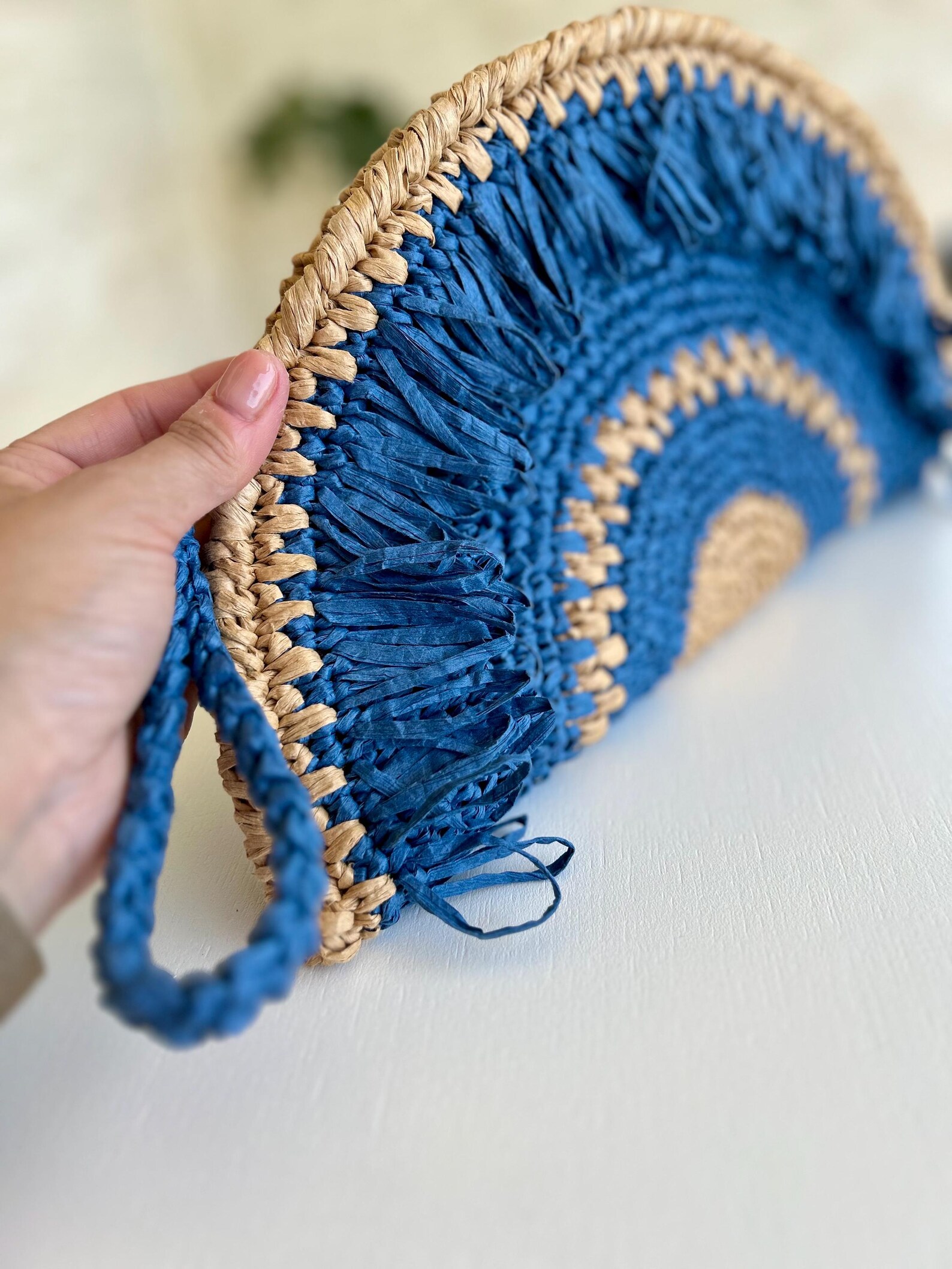 Designer-inspired Clutch Wallet in Paper Rope Sophisticated Evening ...