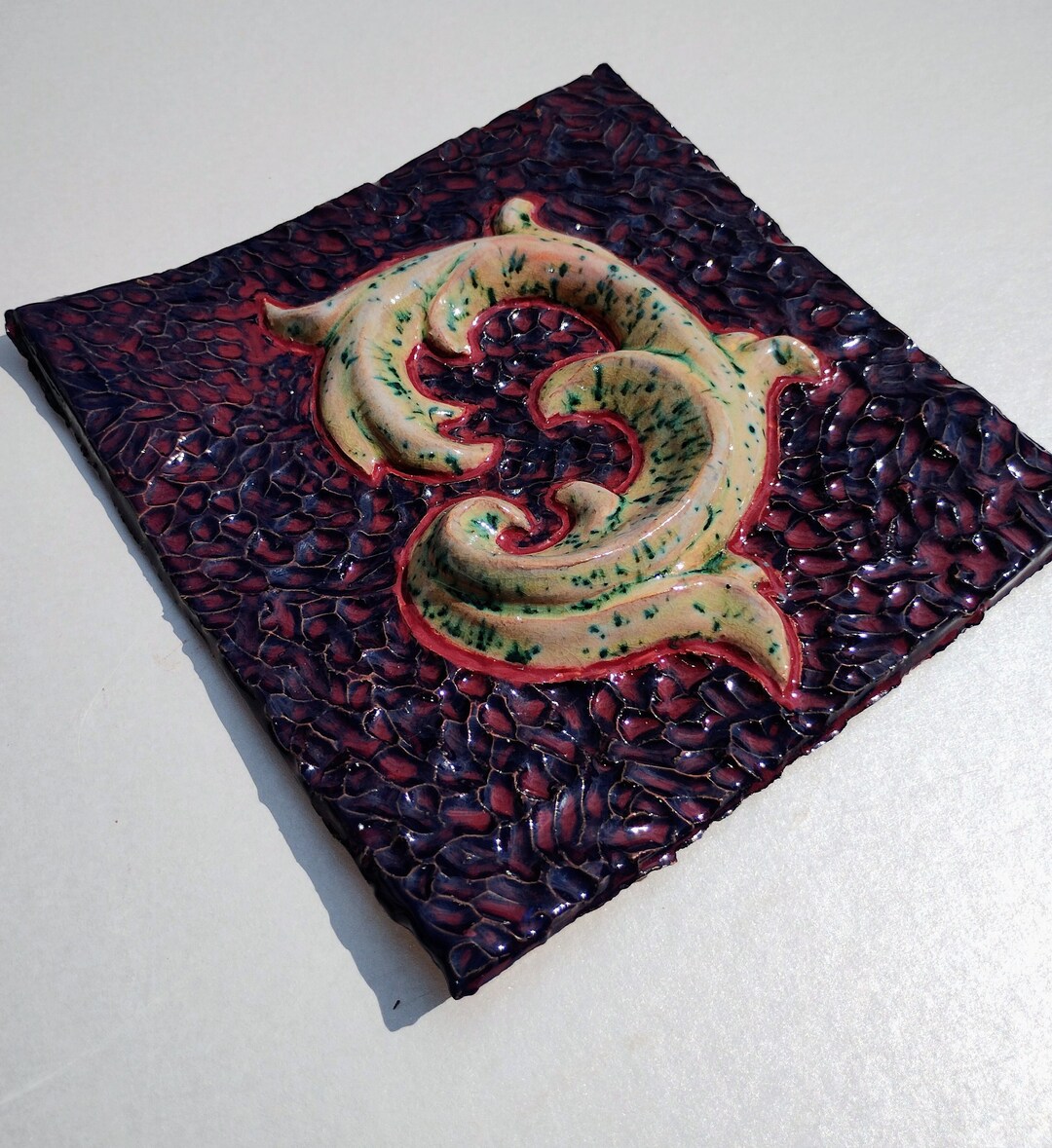 Acanthus Leaf Scroll Tile - Etsy