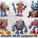 20 Rocking Robots Clip Art, Transparent PNG, Commercial Use, Robots ...