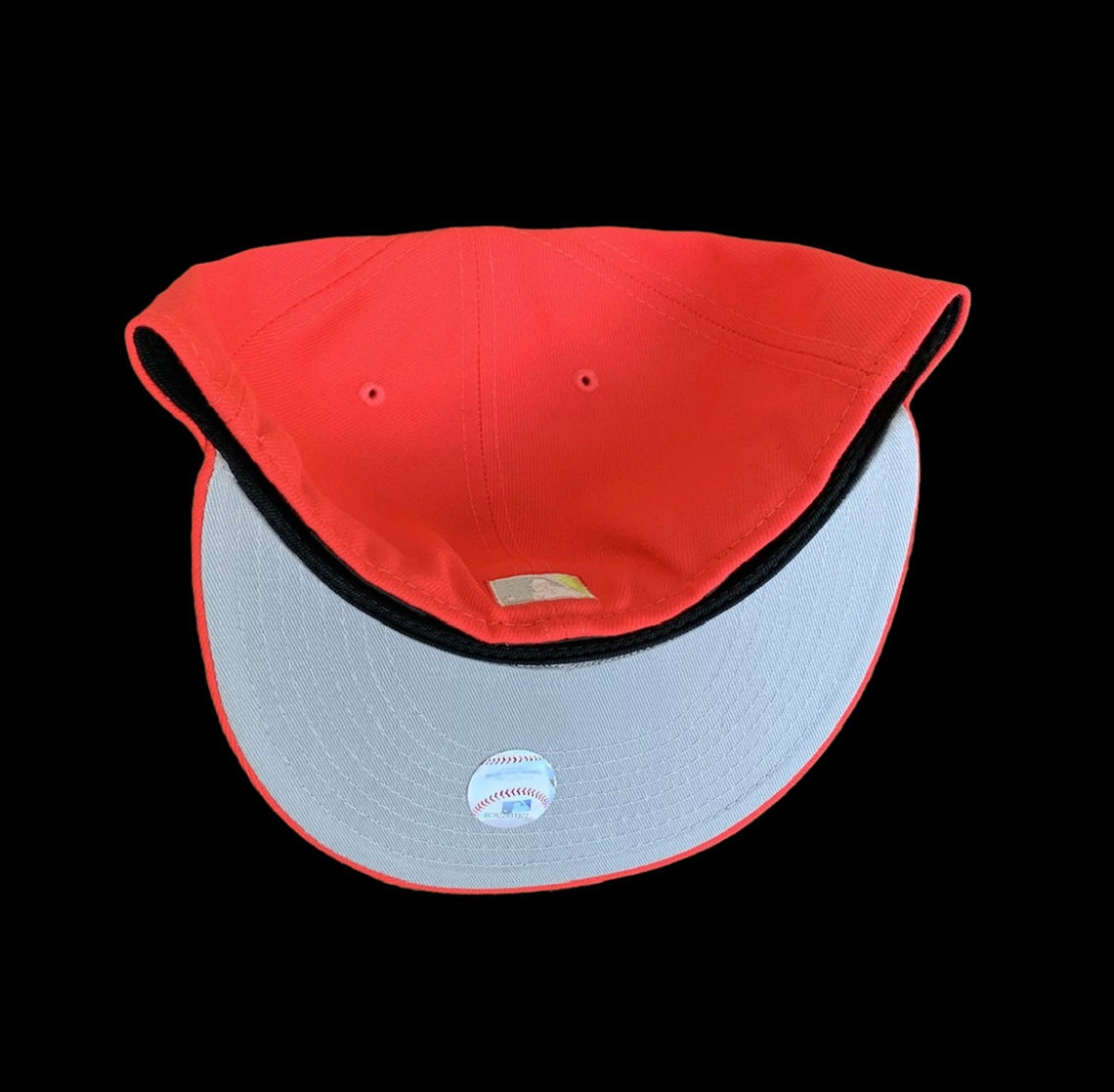 Los Angeles California Angels Hat New Era 7-3/8 59FIFTY Fitted Lava ...