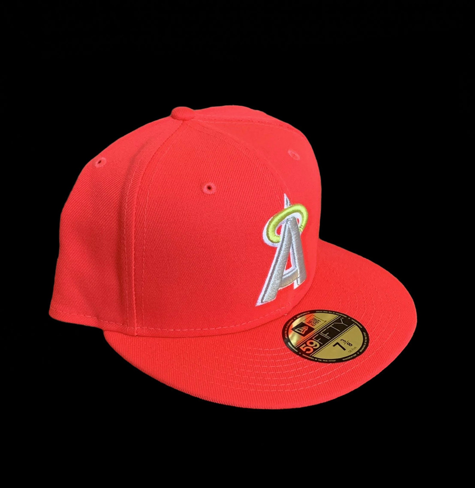 Los Angeles California Angels Hat New Era 7-3/8 59FIFTY Fitted Lava ...
