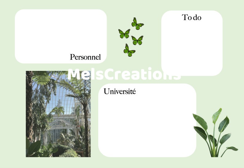 Desktop Organizer Wallpaper Spring Vibe - Etsy