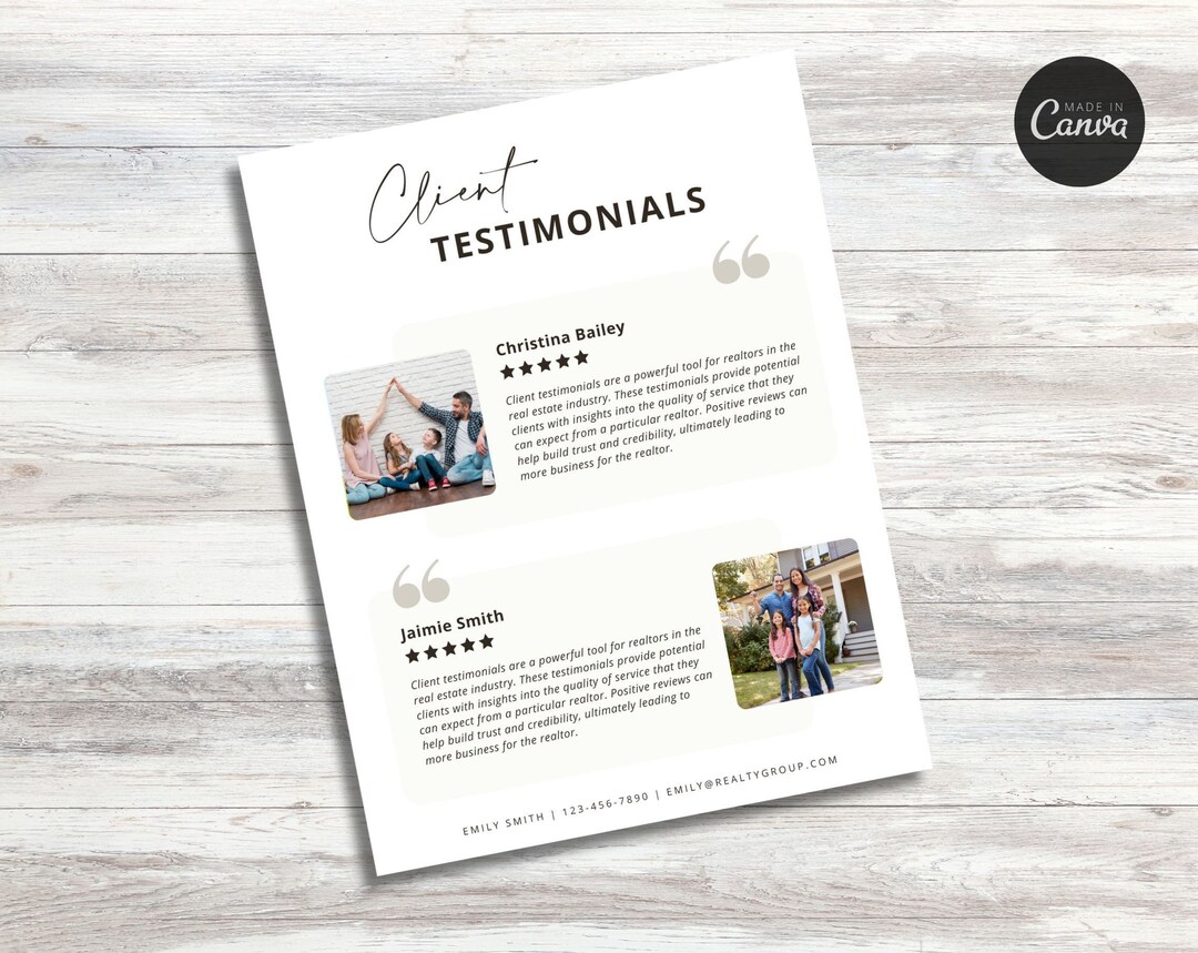 Client Testimonial Template, Client Testimonial Flyer, Client ...