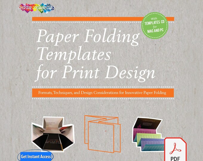 Paper Folding Templates for Print Design Digital Product PDF Format ...