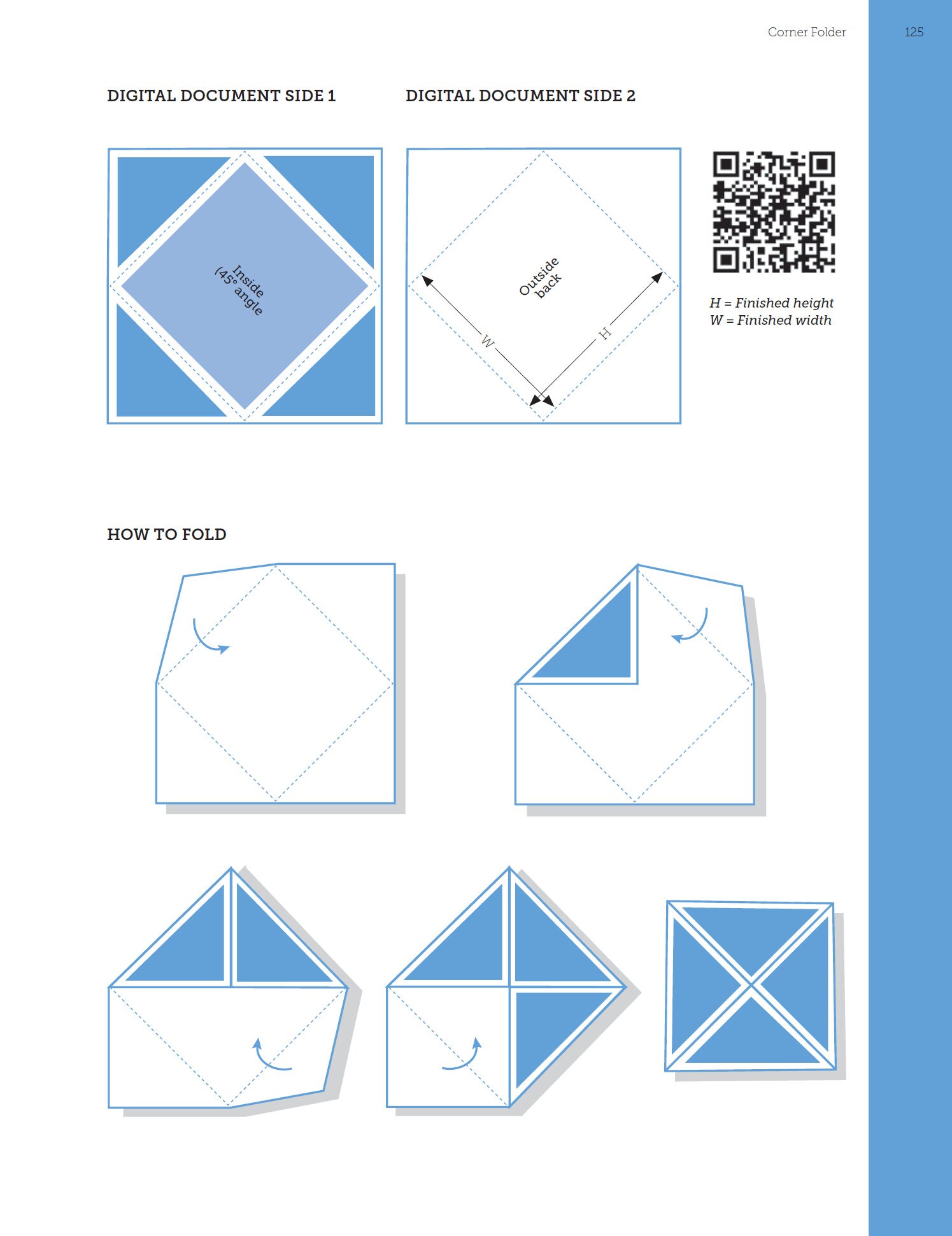 Paper Folding Templates for Print Design Digital Product PDF Format - Etsy
