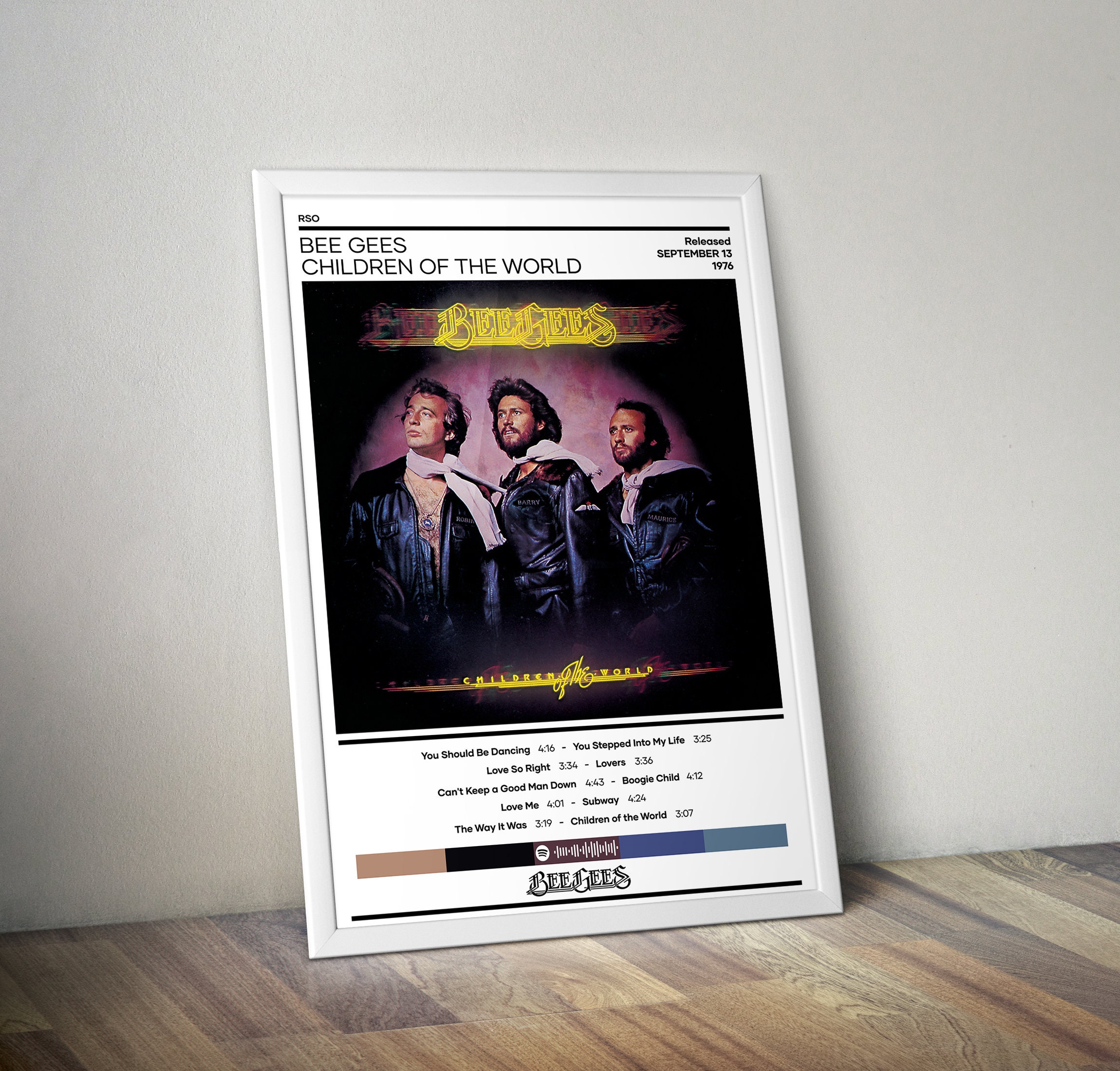 Bee Gees Poster | Children of the World Poster | Pop Music Poster by ...