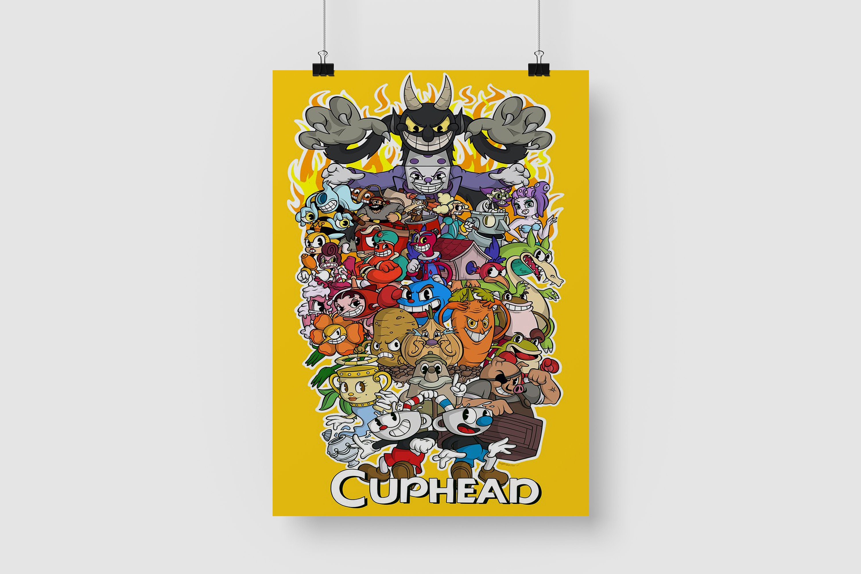 Cuphead Poster Cuphead Video Game Poster Gaming Poster Game Poster ...