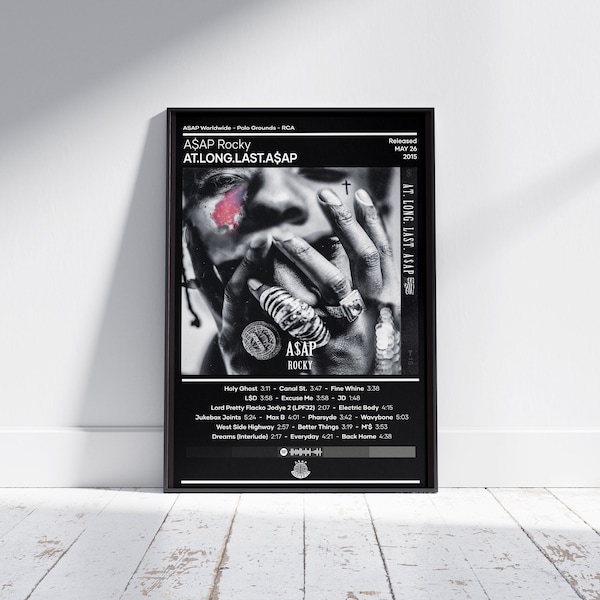At Long Last Asap Album Poster - Etsy