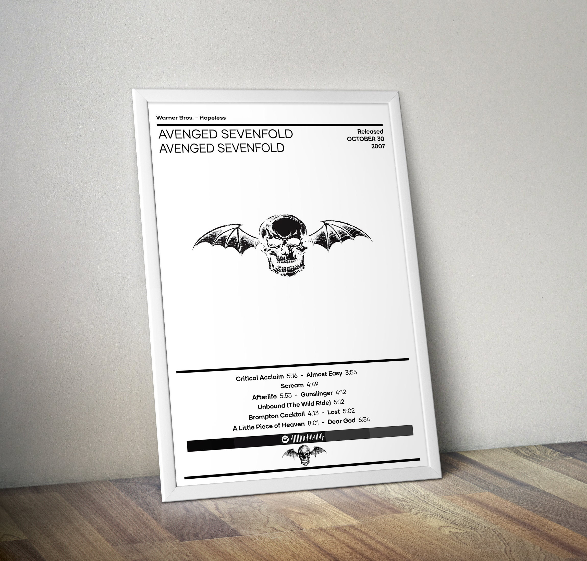 Avenged Sevenfold Poster Avenged Sevenfold Poster Metal Music Poster ...