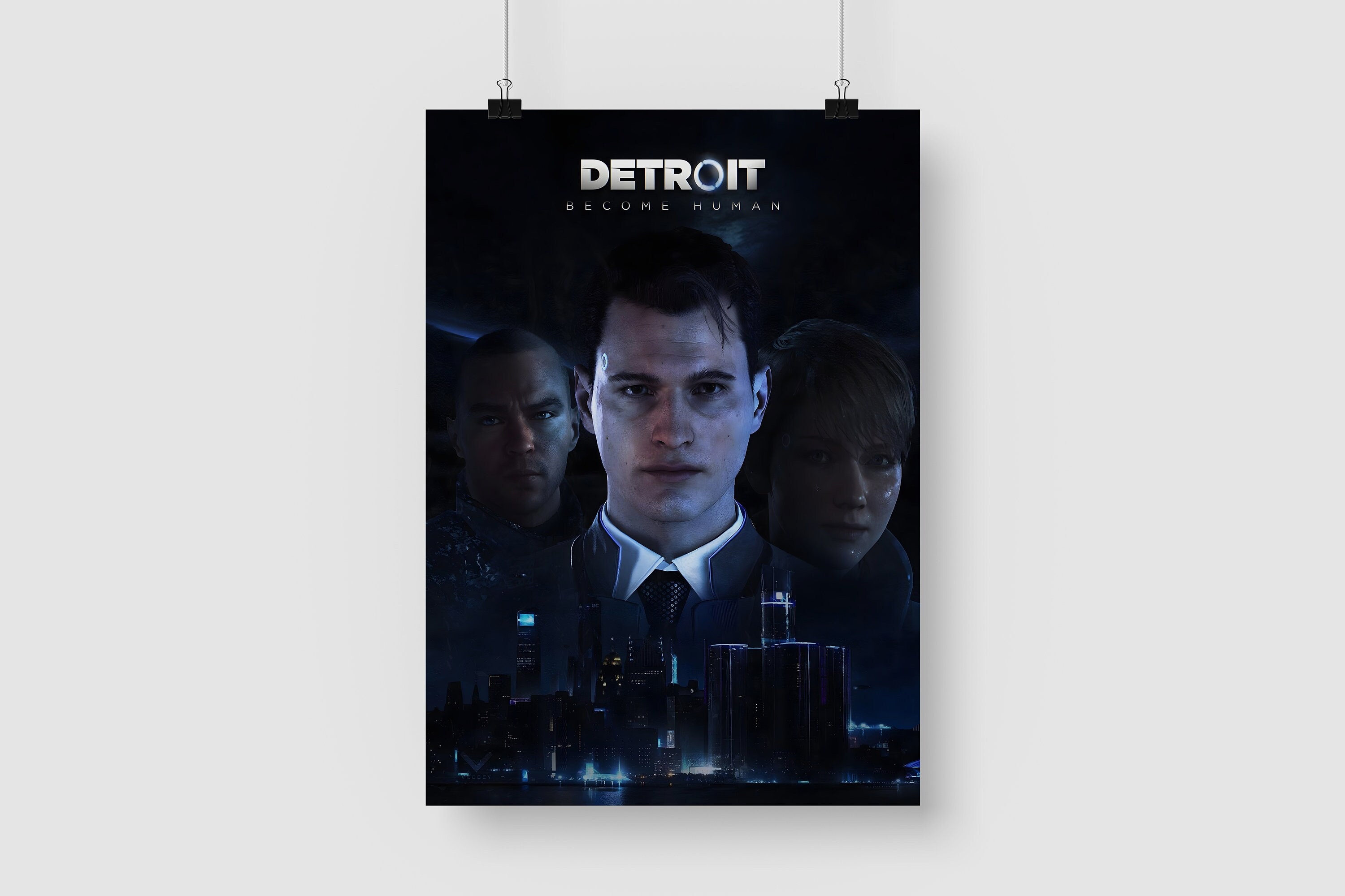 Detroit: Become Human Poster Connor Kara Markus Poster Gaming Poster ...