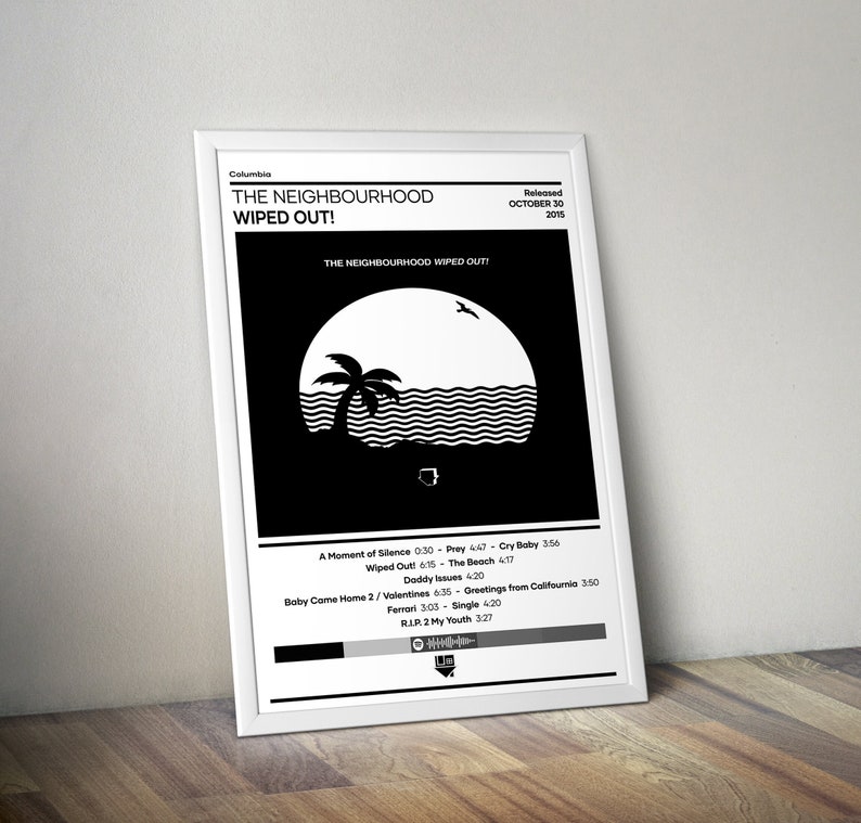 The Neighbourhood Poster Wiped Out Poster Rock Music - Etsy