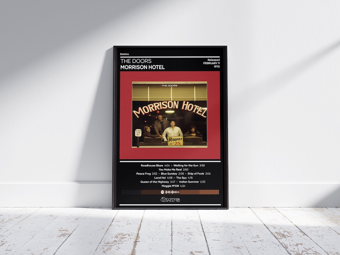 The Doors Poster Morrison Hotel Poster Rock Music Poster Album Cover ...