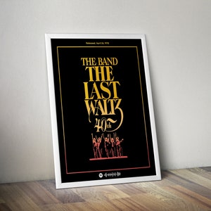 The Band Poster the Last Waltz Poster Concert Poster Album Cover Poster ...