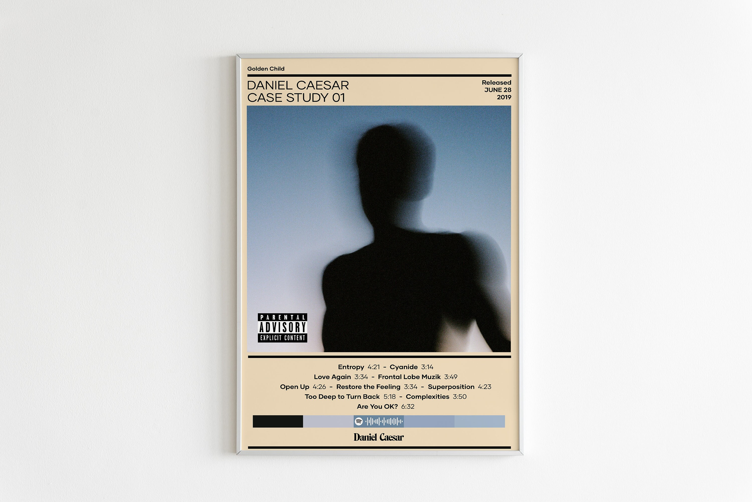 Daniel Caesar Poster | Case Study 01 Poster | Music Poster sold by ...