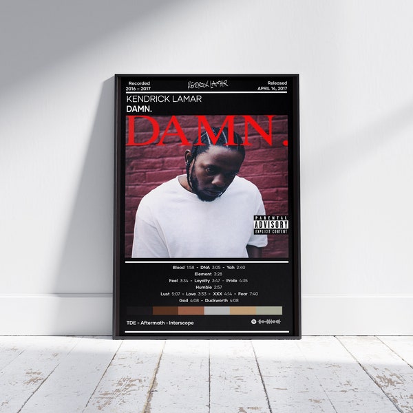 Kendrick Lamar Damn Poster - Etsy