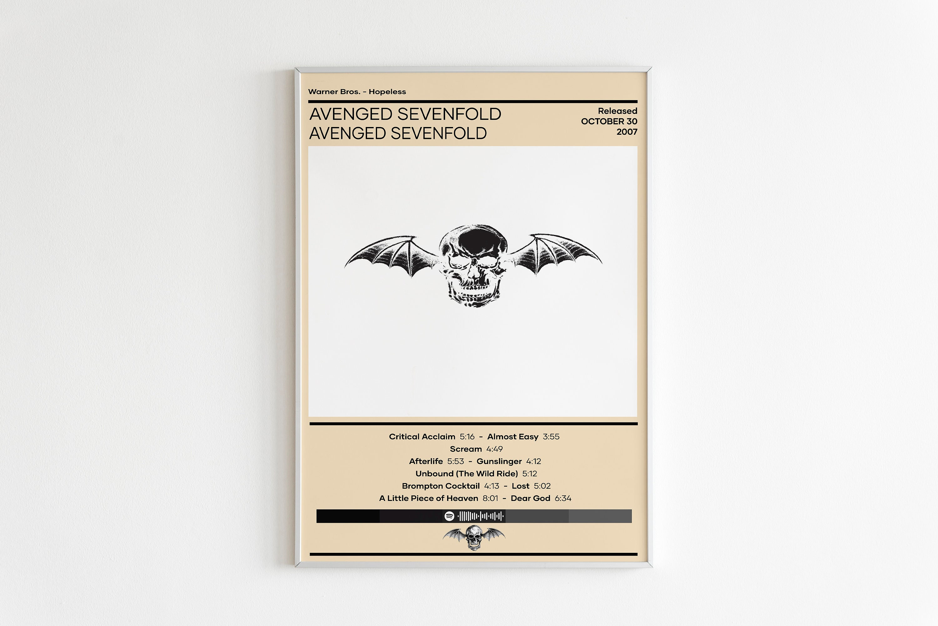 Avenged Sevenfold Poster Avenged Sevenfold Poster Metal Music Poster ...