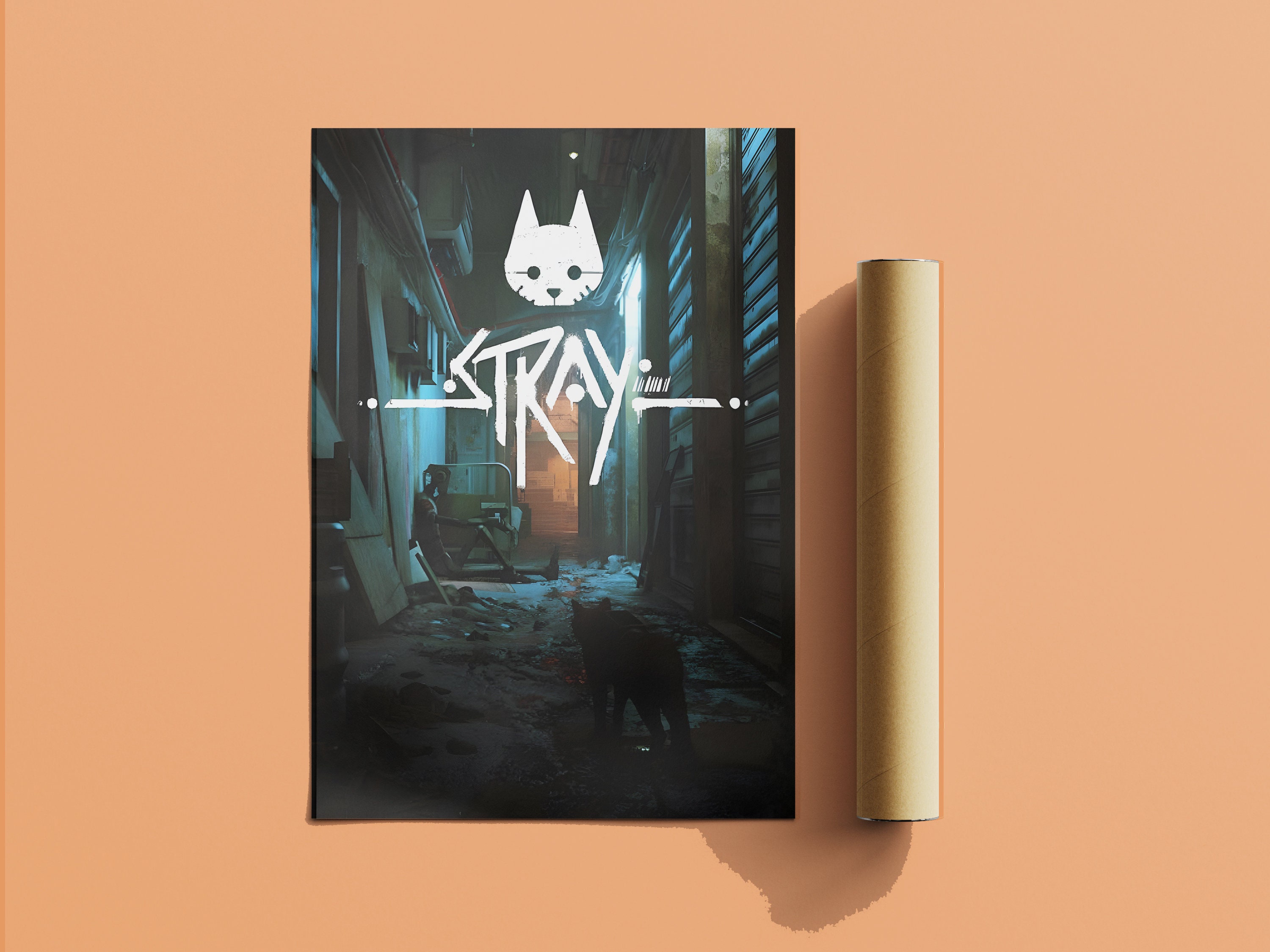 Stray Poster Stray Video Game Poster Gaming Poster Game Poster Gamer ...