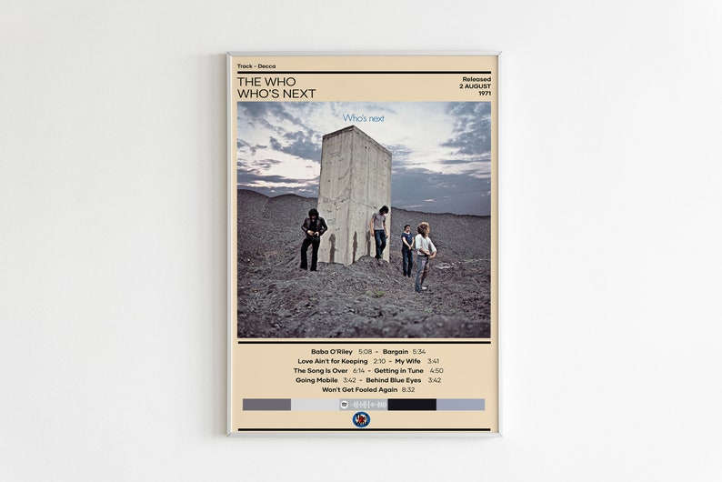 The Who Poster Who's Next Poster Rock Music Poster Album Cover Poster ...