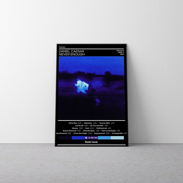 Daniel Caesar Never Enough Album Poster - Etsy