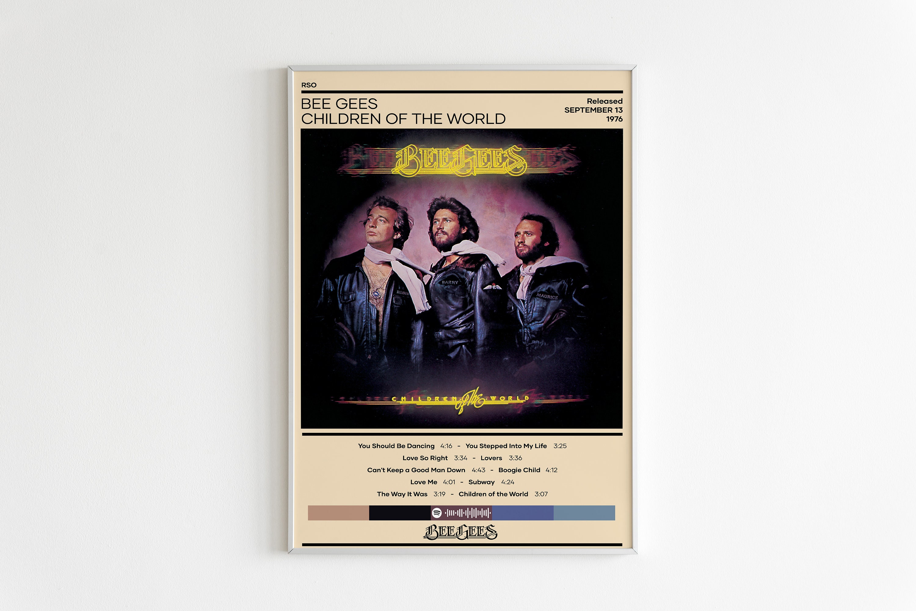 Bee Gees Poster | Children of the World Poster | Pop Music Poster by ...