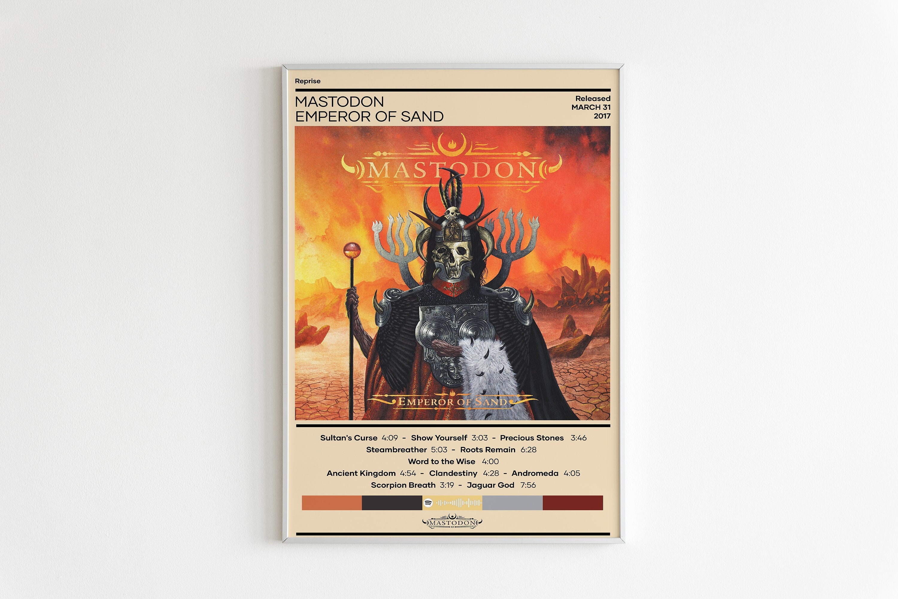 Mastodon Poster Emperor of Sand Poster Metal Music Poster Album Cover ...