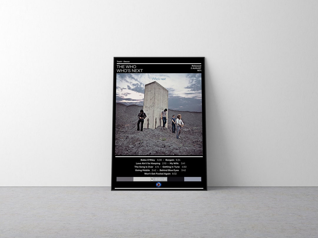 The Who Poster Who's Next Poster Rock Music Poster Album Cover Poster ...