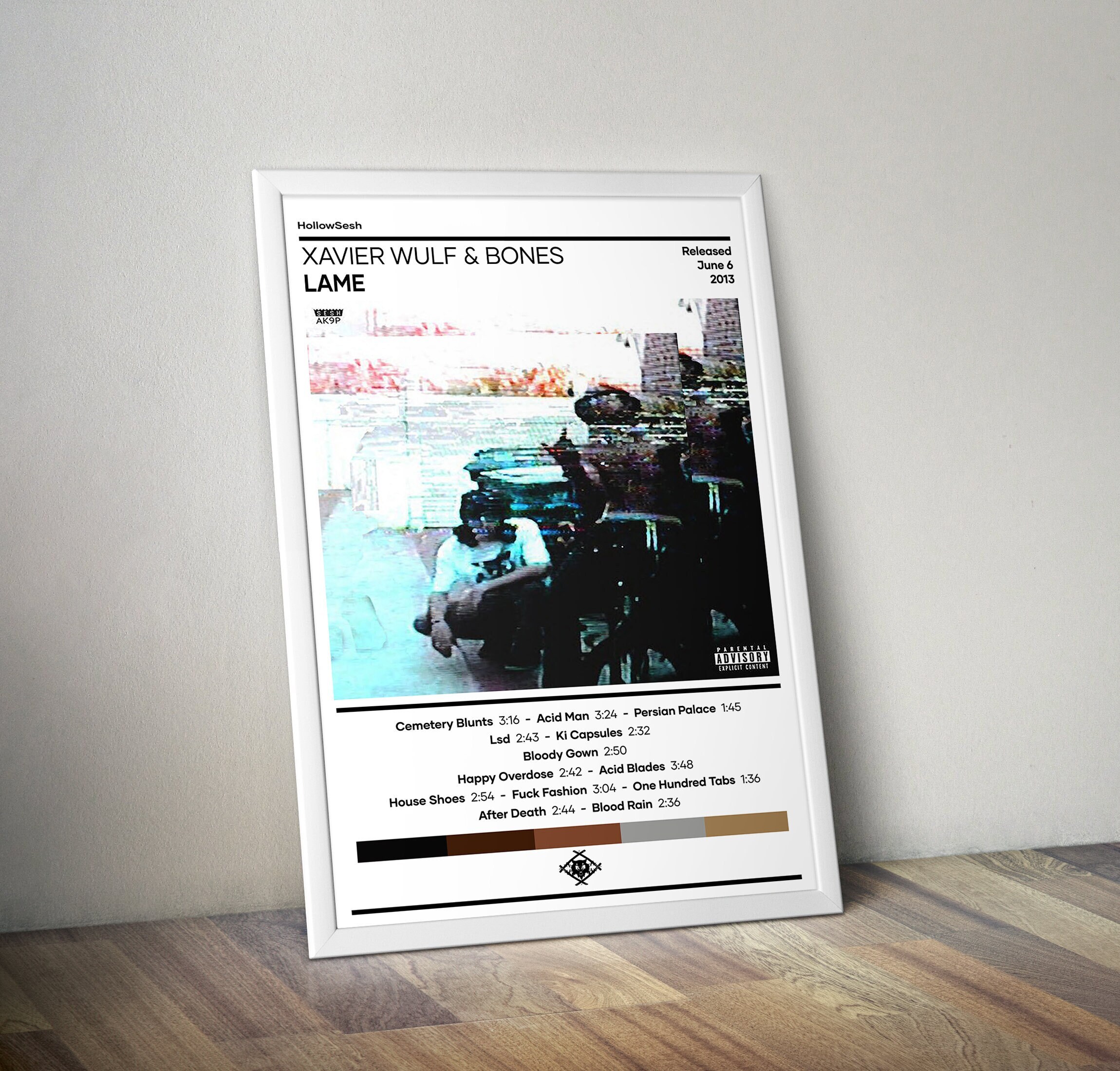 Xavier Wulf and BONES Poster Lame Poster Music Poster Album Cover ...