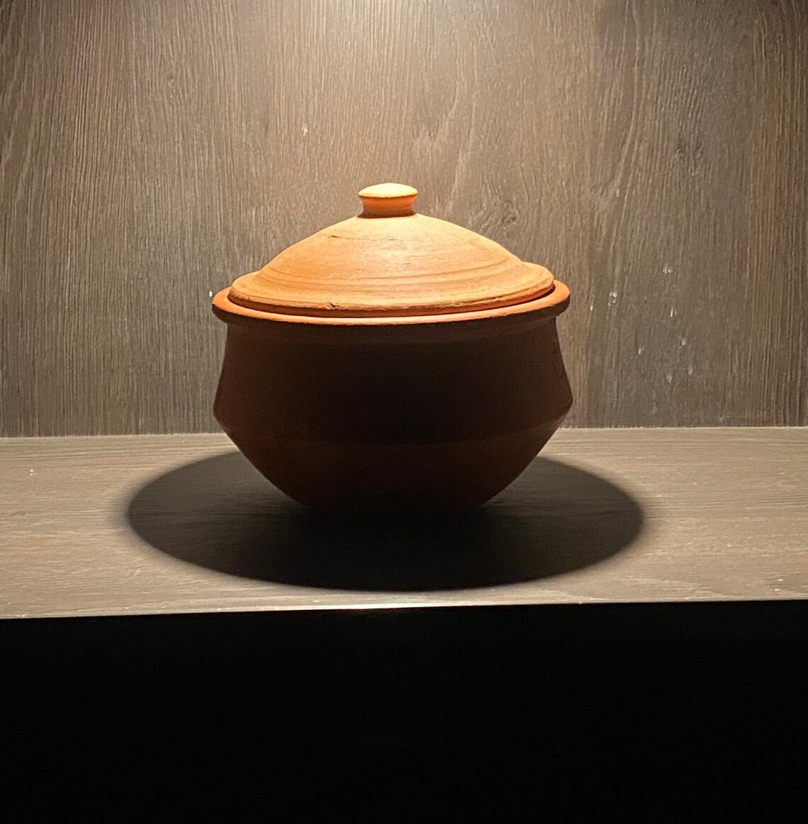 Unglazed Clay Handi/ Clay Pot for Cooking & Serving With Lid/ - Etsy