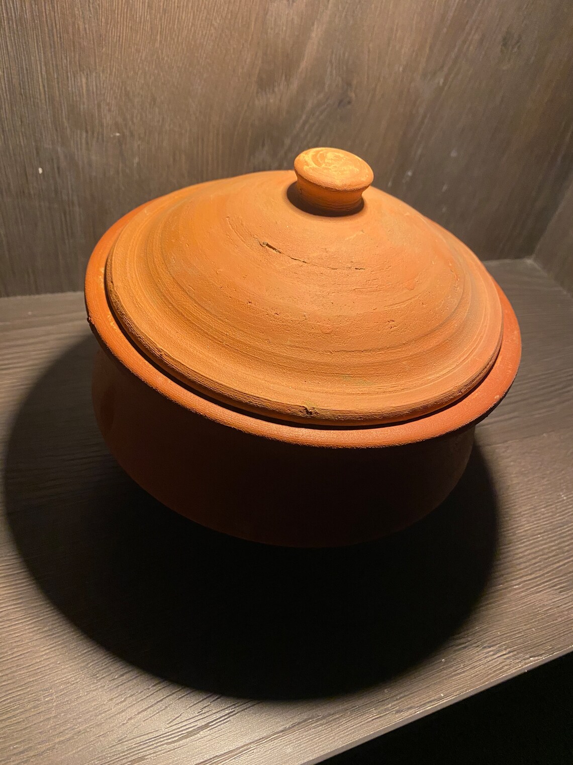 Unglazed Clay Handi/ Clay Pot for Cooking & Serving With Lid/ - Etsy