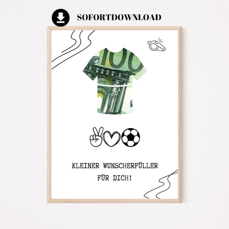 Geldgeschenk für fussball - Etsy.de