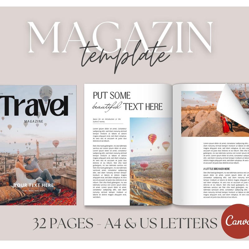 Magazine Layout - Etsy